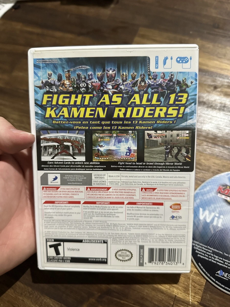 Kamen Rider Dragon Knight Games