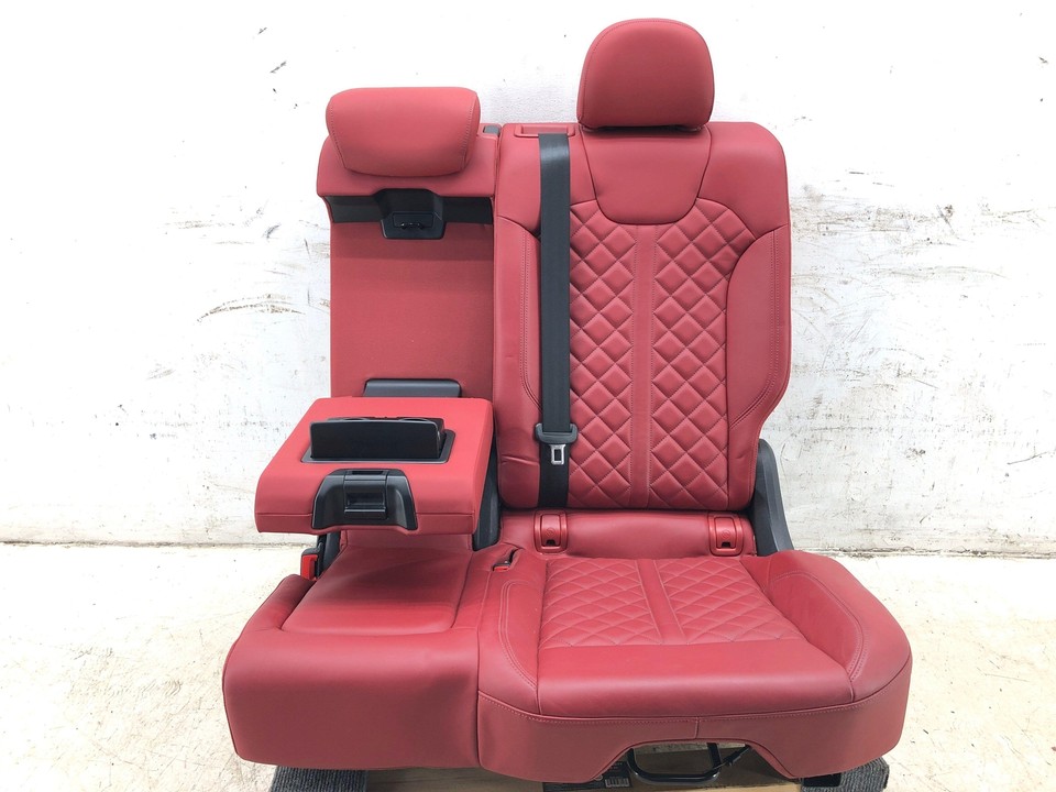 2018-2023 AUDI SQ5 REAR LEFT & RIGHT BENCH SEAT SET MAGMA RED NAPPA ...