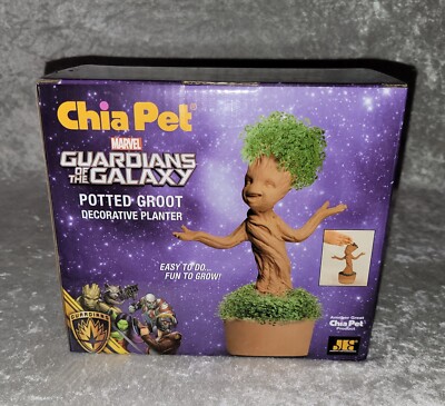 Chia Pet Marvel Guardians of the Galaxy Potted Groot Decorative Planter ...