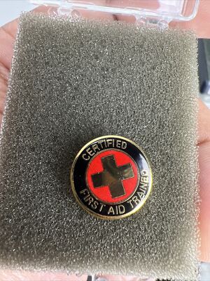 Certified First Aid Training Pin With Clear Case | eBay
