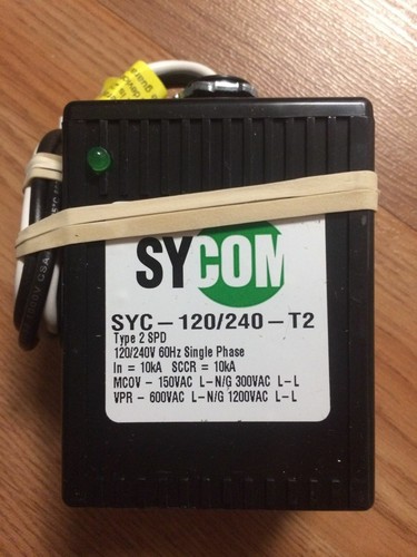 Sycom Whole House Surge Protector Type 2 Syc-120/240v - T2 for sale ...