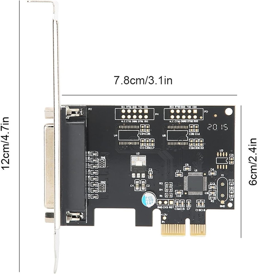 ASHATA PCIE Parallel Port Card,PCIE to Parallel Port Card | eBay UK