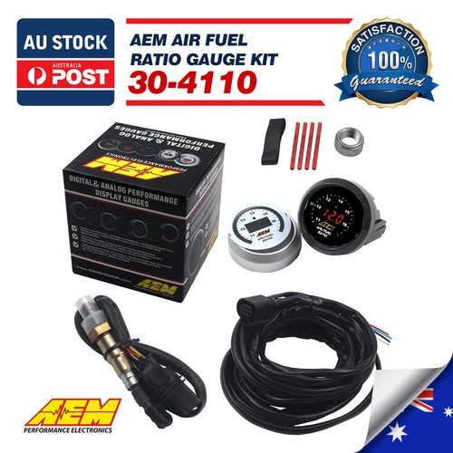 AEM 30-4110 AFR 52mm Wideband O2 UEGO Controller Gauge Air Fuel Ratio 4 ...
