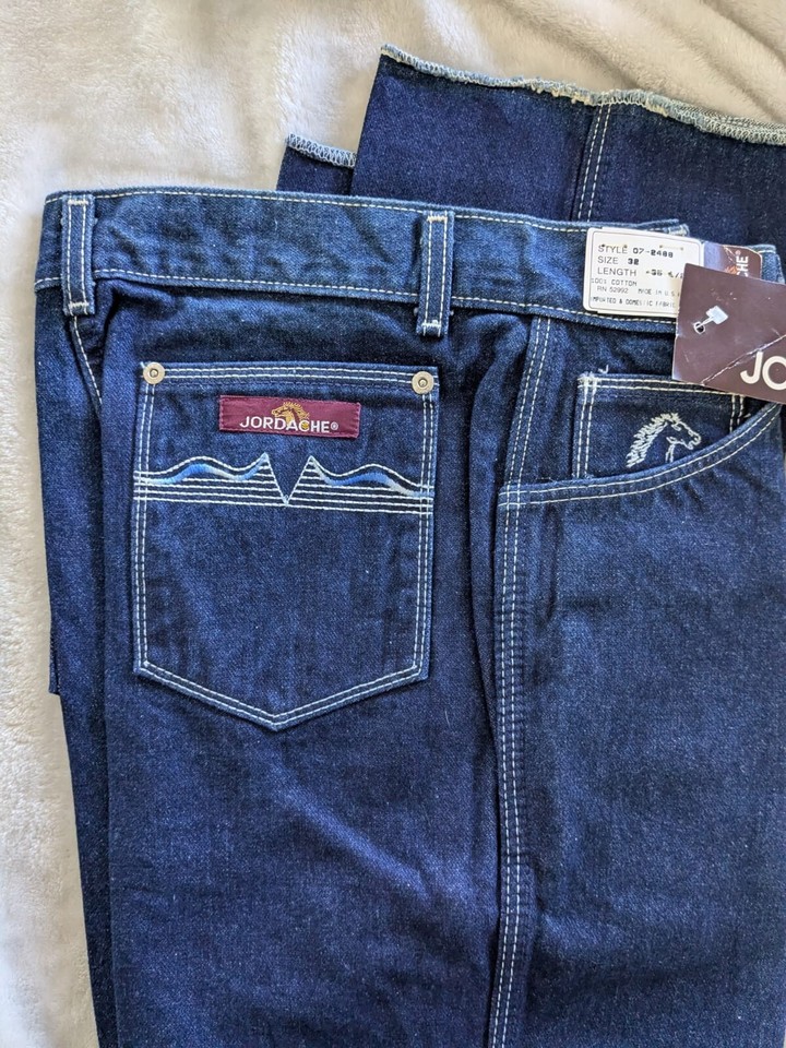 Jordache Vintage Denim Jeans New Old Stock Choose Your Size and Pattern ...