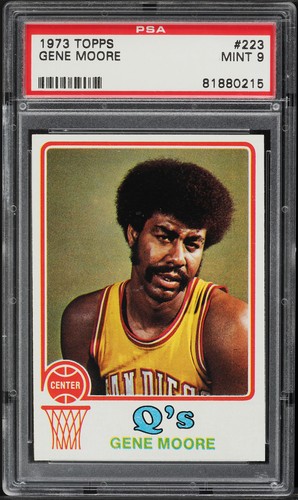 1973 Topps BkB Card #223 Gene Moore San Diego Conquistadors PSA 9 MINT ...