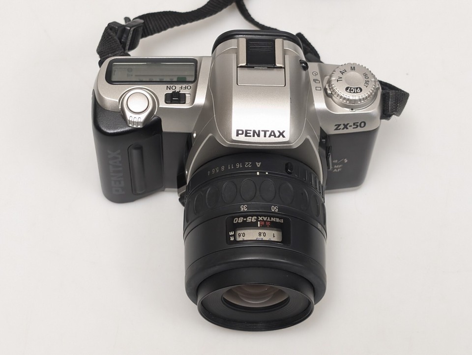 Pentax ZX-50 35mm Camera Pentax 35-80 Lens + Case Instructions ...