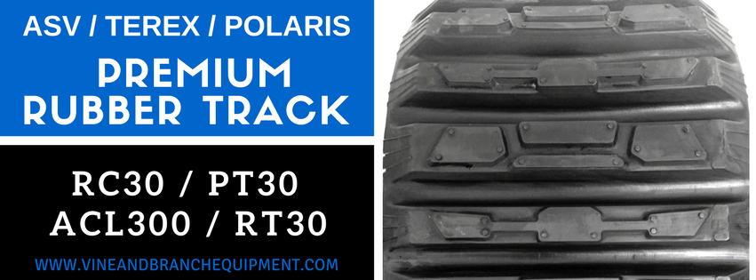 2x PREMIUM RUBBER TRACKS ASV / TEREX / RC30 / PT30 / POLARIS ASL300 ...