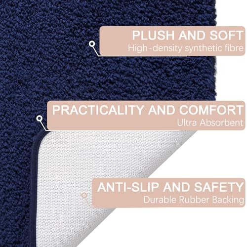 Luxury Long Bathroom Runner Rug, 24x60 Inch Thick Soft and 24" x 60 ...