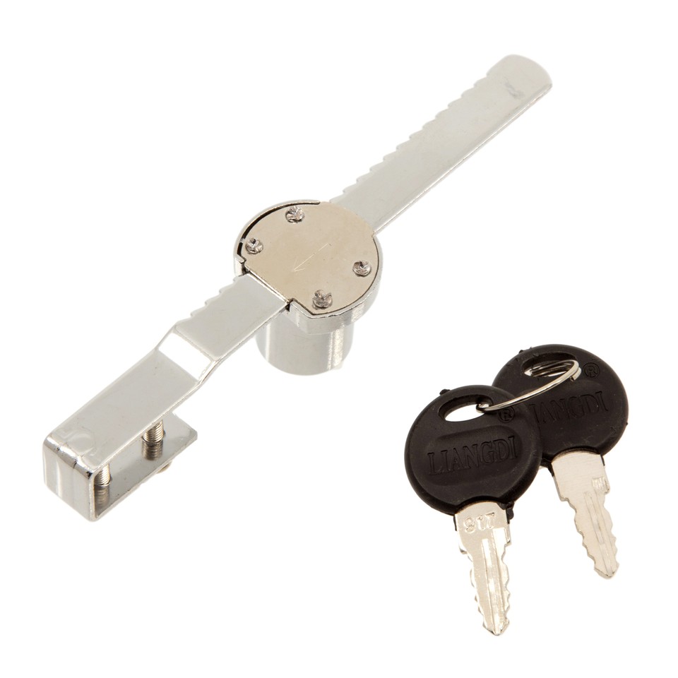 TRIXES Display Showcase Cabinet Slide Lock NEW DIY Sliding Lock Display ...