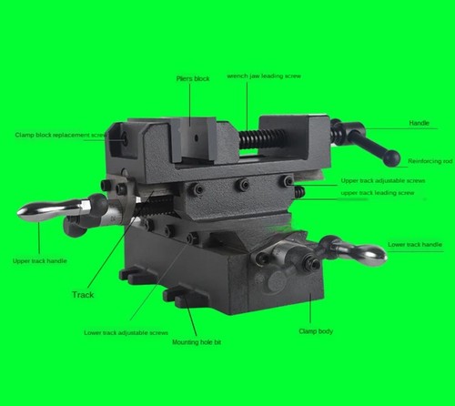 Heavy-duty Mobile Vise Cross Vise for Bench Drilling and Milling ...
