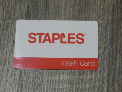 Staples cash card Gift Card NO $ VALUE -NEW-. | eBay