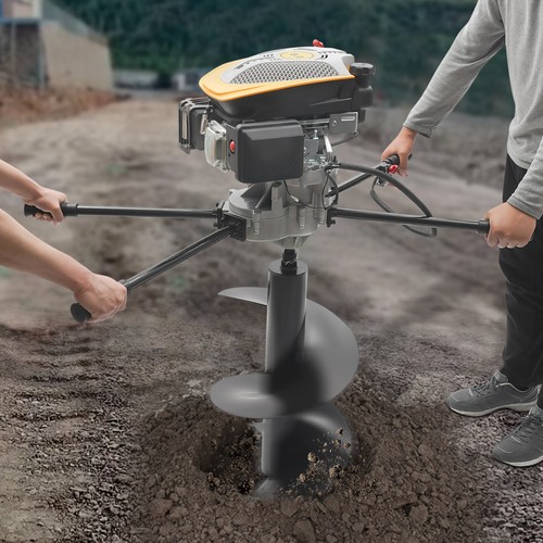 4 Stroke Heavy Duty Earth Hole Digging Machine Two Man Earth Digging ...
