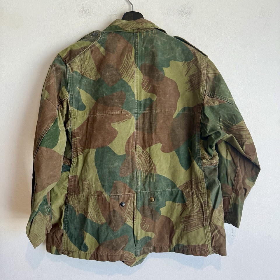 Vintage 1950s Belgian Airborne Smock Custom Brushstroke Camo Congo | eBay