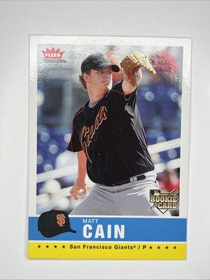 2006 Fleer Tradition #77 Matt Cain San Francisco Giants Baseball Card ...