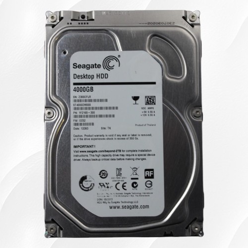 SEAGATE ST4000DM000 4TB HDD 3.5" 5900RPM 6Gbps SATA Hard Drive 1F2168 ...