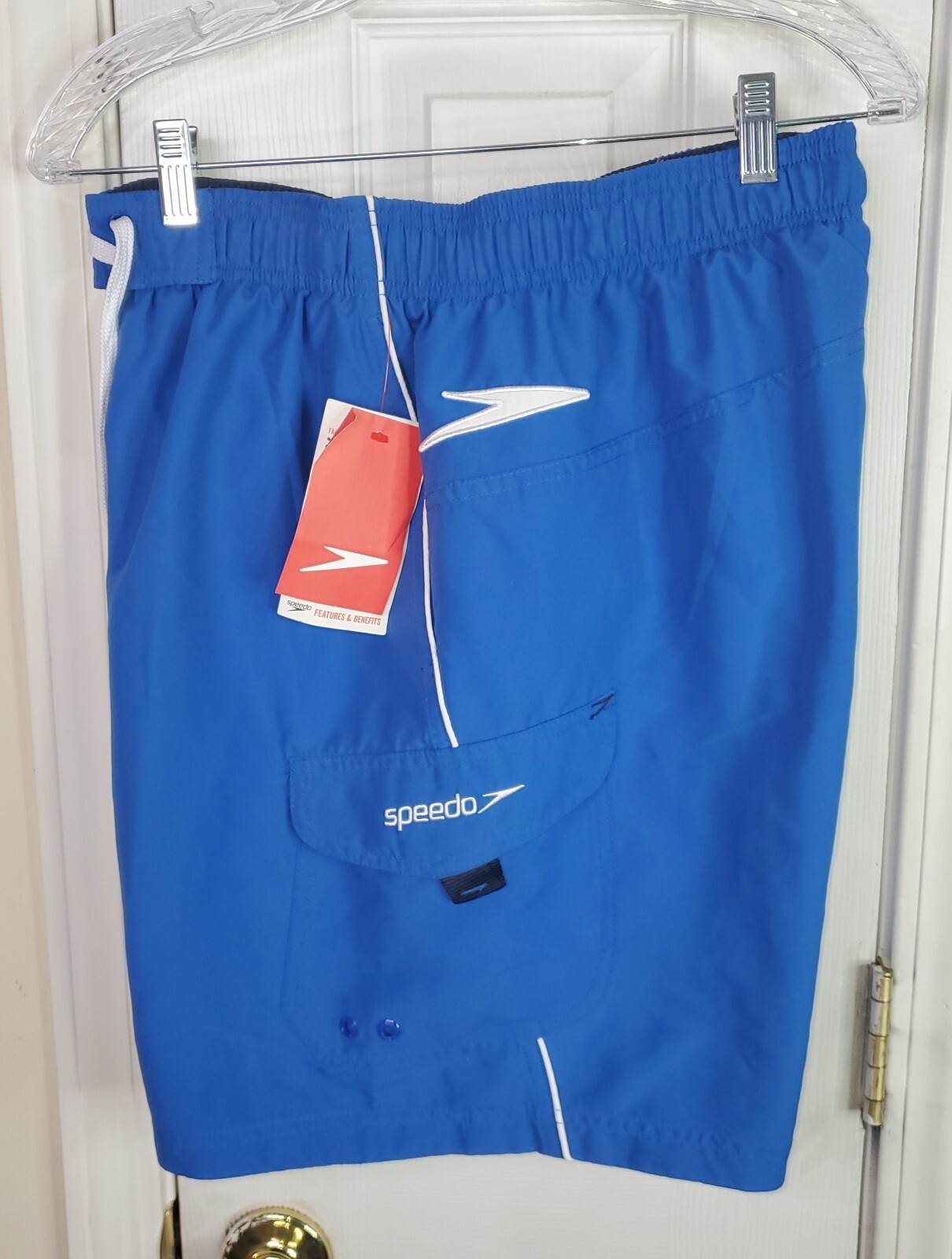 SPEEDO Men's Swim Shorts Size Medium Malibu Blue 9" Inseam Mesh Lined Pockets 786096662420| eBay