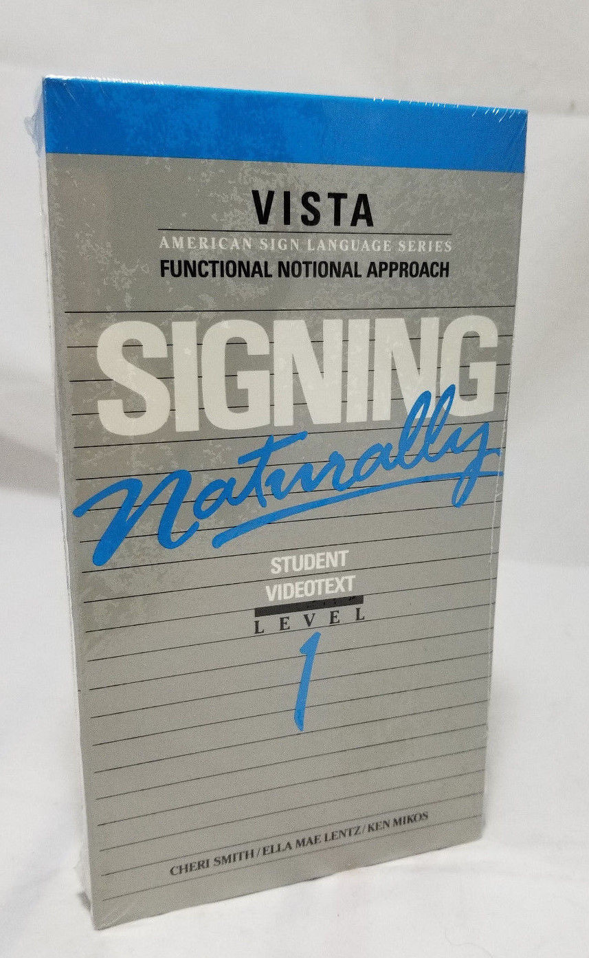 Signing Naturally Level 1 VHS vocabulary grammar hearing impaired sign ...