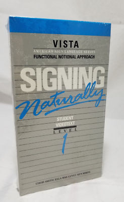 Signing Naturally Level 1 VHS vocabulary grammar hearing impaired sign ...
