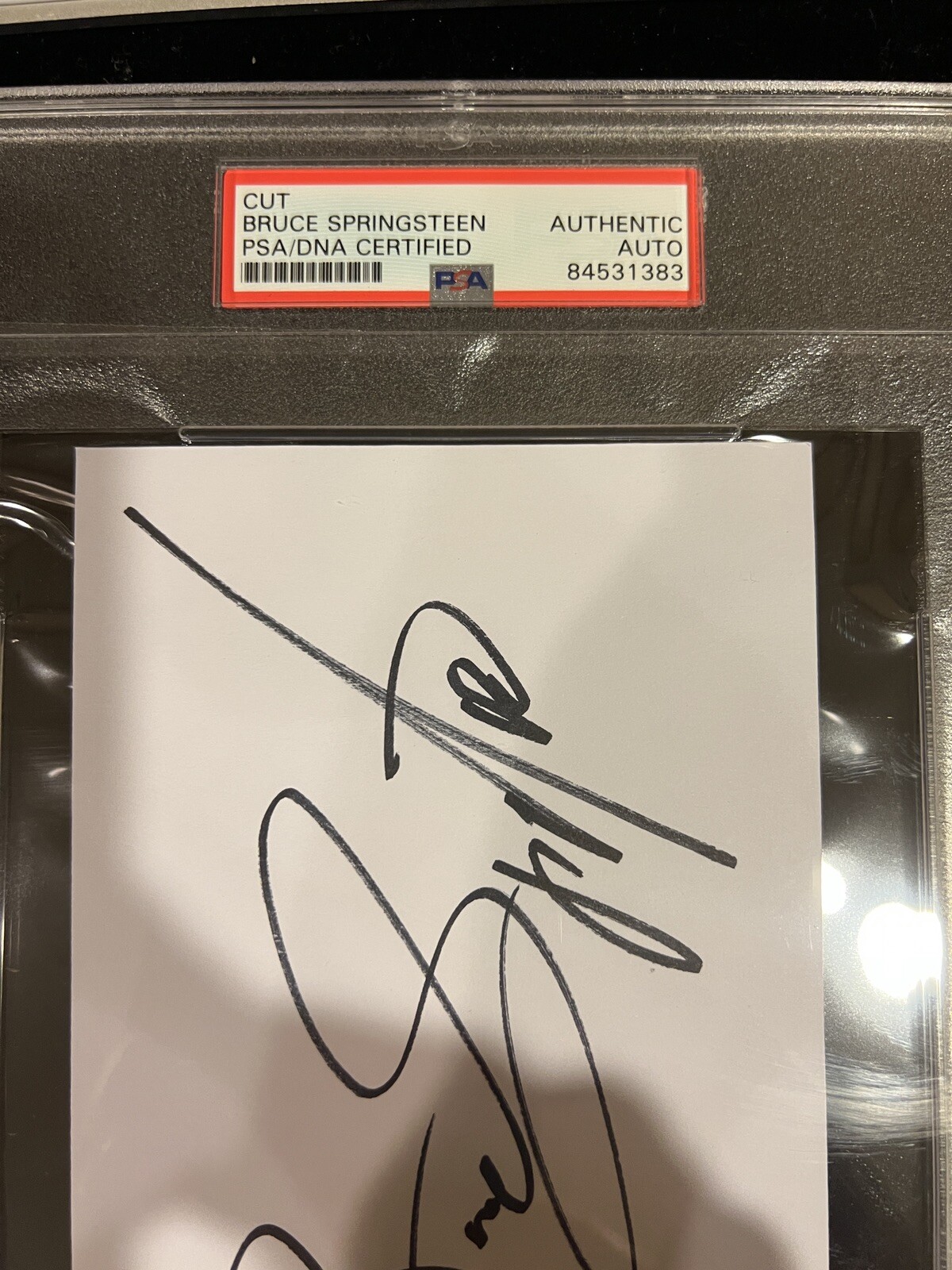 BRUCE SPRINGSTEEN SIGNED CUT SIGNATURE PSA | Grelly USA