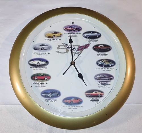 Official 50th Anniversary Chevrolet Corvette Car Sounds Hanging Wall ...