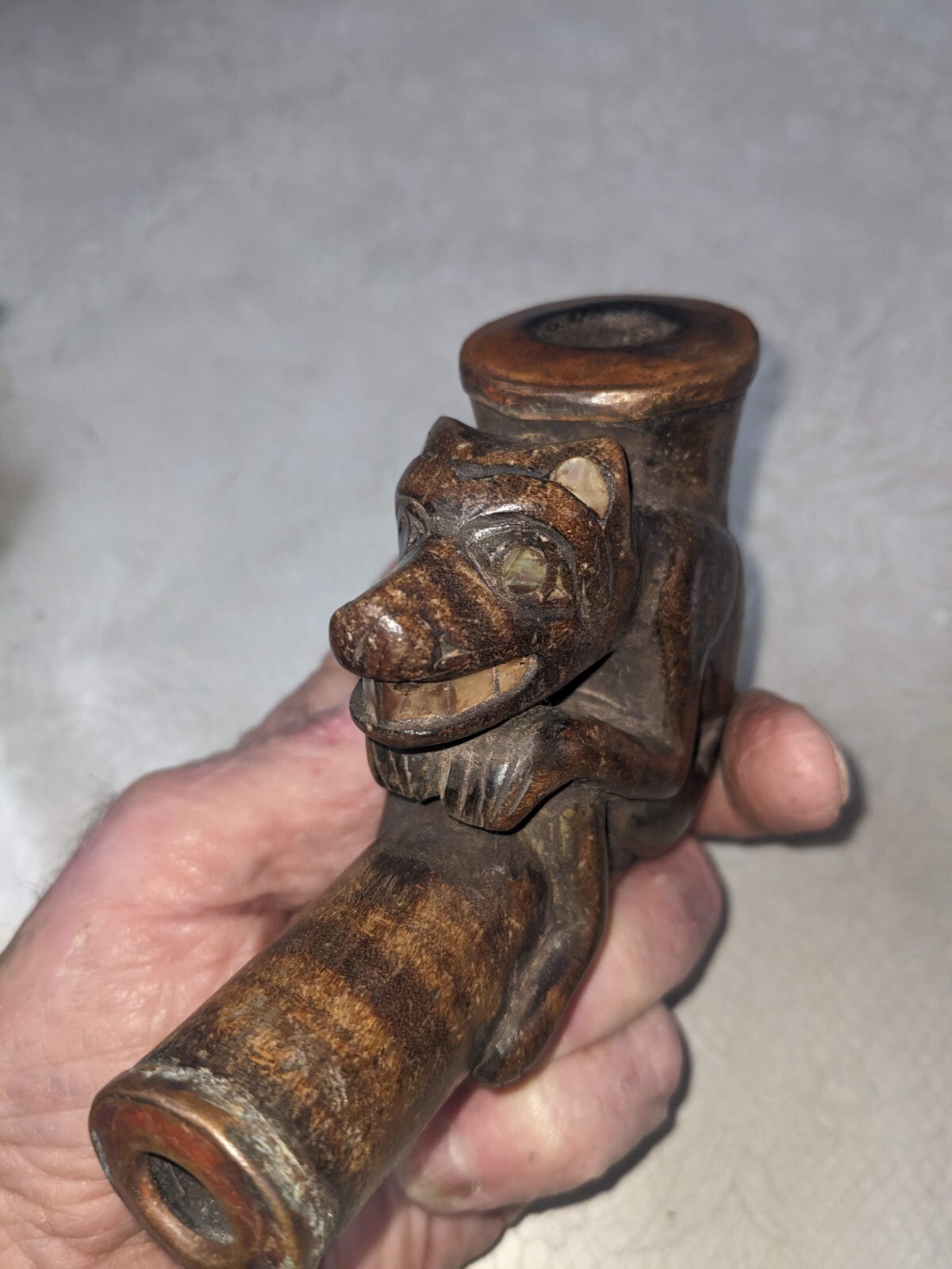North West Coast Wolf Pipe Artifacts Arrowheads Indian | eBay