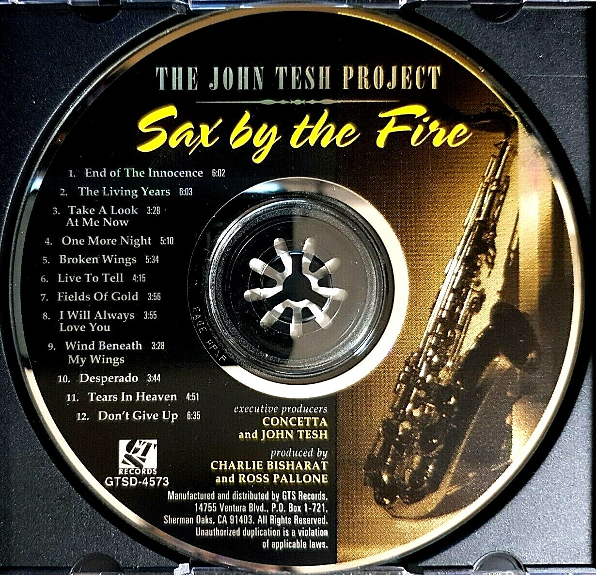 "Sax By The Fire" - "The John Tesh Project" - ( CD - GTS Records ) | eBay