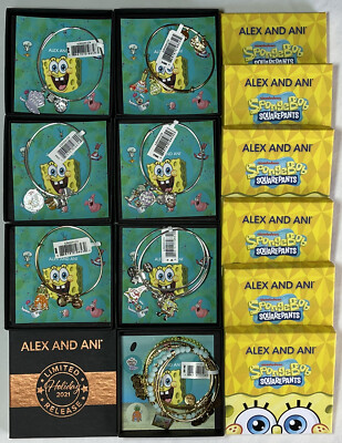 Alex and Ani SpongeBob Character & Pineapple Collection 12 Bangle Bracelet W/Box | eBay
