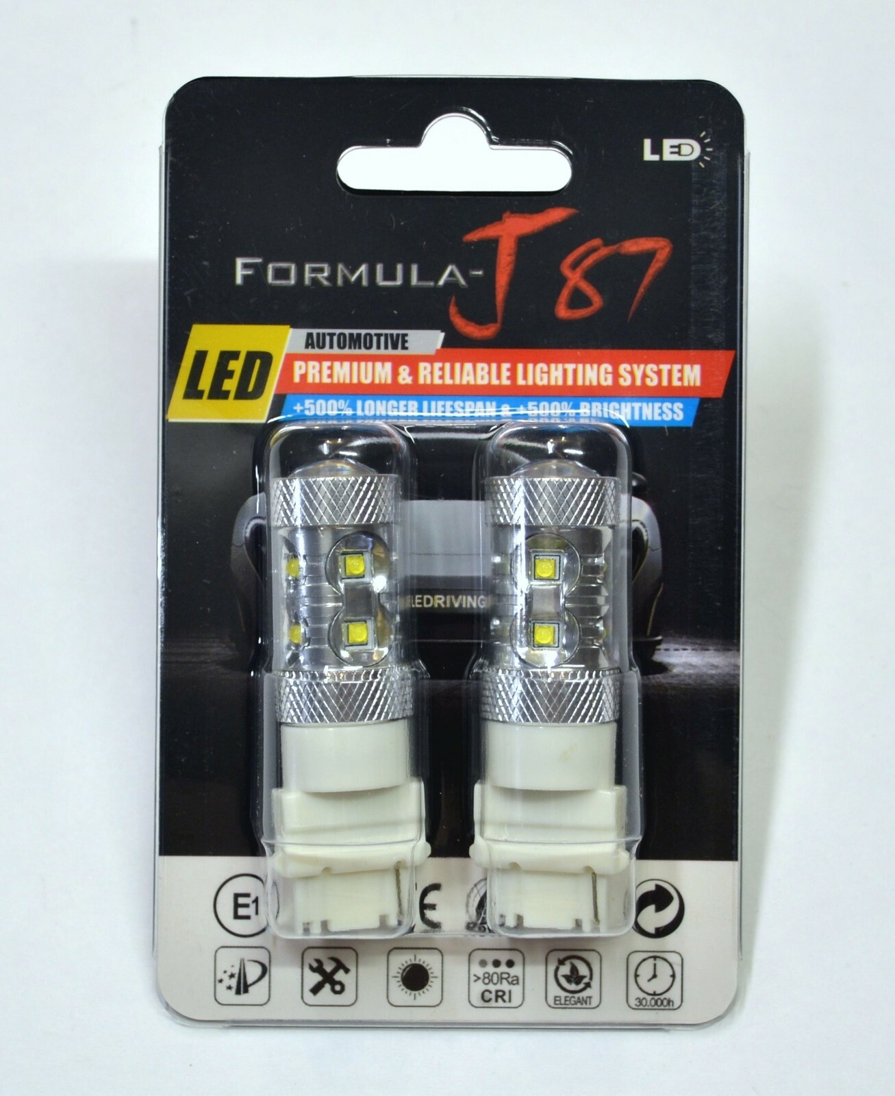 LED Light 50W 3156 Amber Orange Two Bulbs Back Up Reverse Replace Show ...