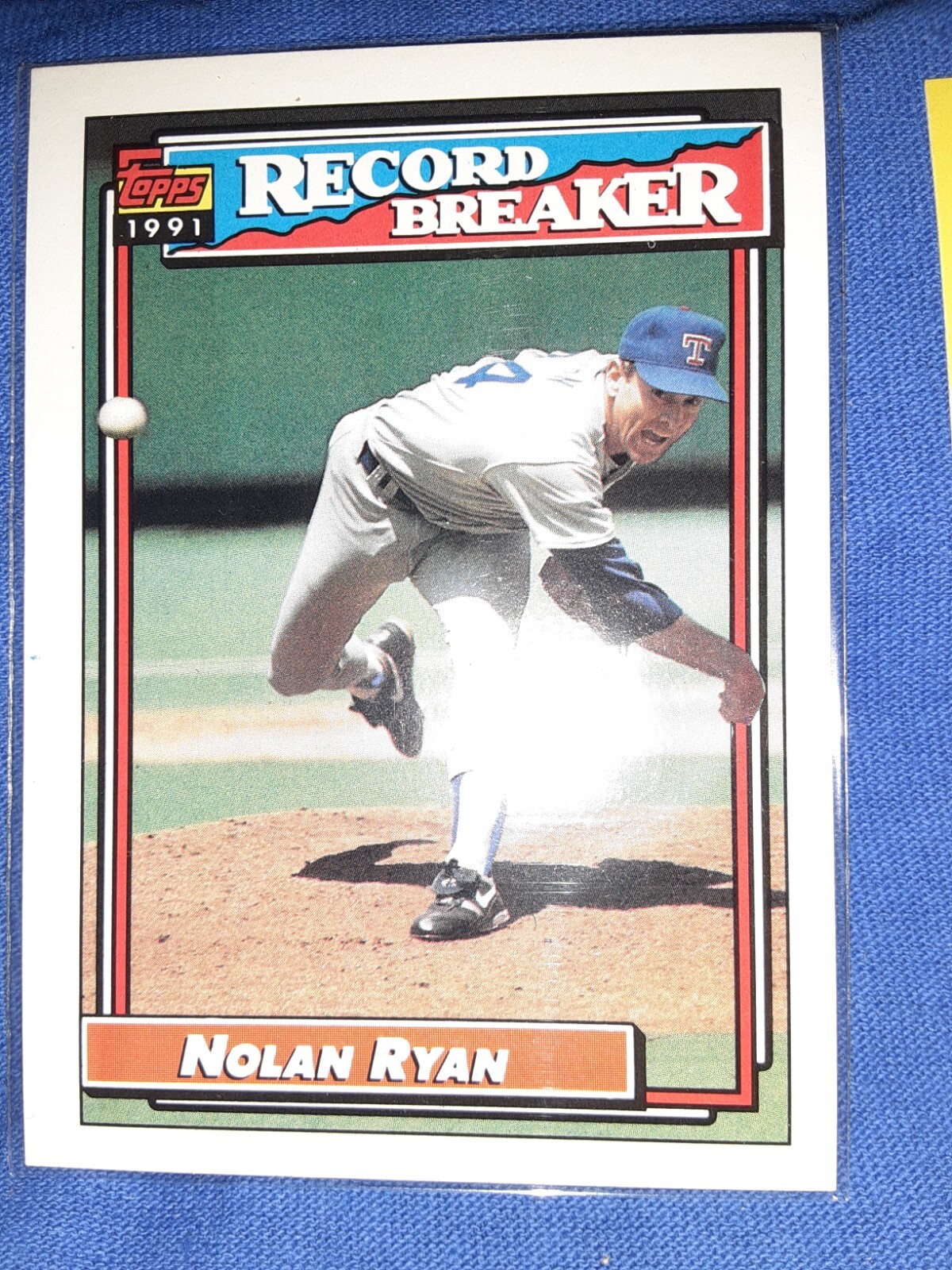 1991 TOPPS record breaker Nolan Ryan baseball card #4 mint Texas ...