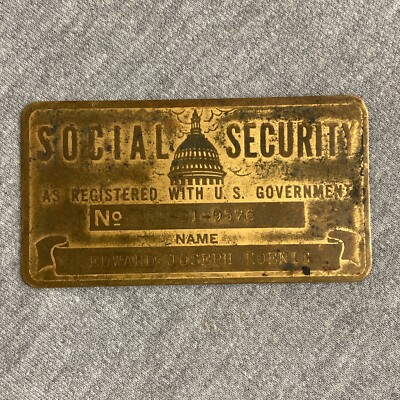 Engraving - Metal Social Security Card