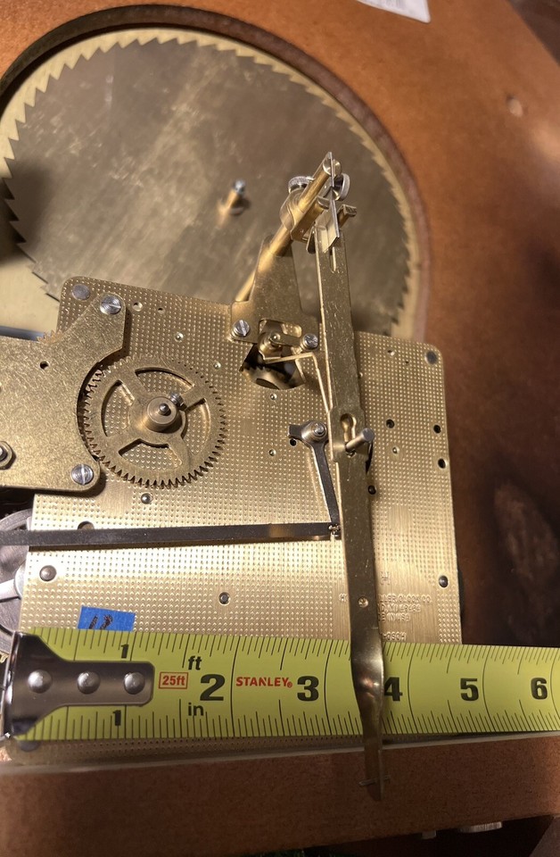 VINTAGE/ANTIQUE HOWARD MILLER GRANDFATHER CLOCK MOVEMENT FOR PARTS ...
