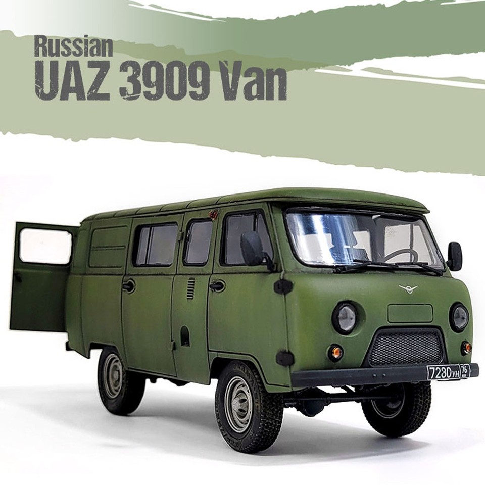 ACADEMY AC13552 1/35 Russian UAZ 3909 Van Truck Assembly Model Kit | eBay