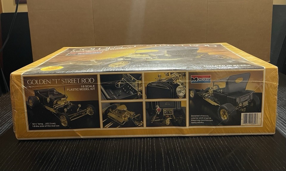 Monogram 1/8 Scale Golden "T" Street Rod FACTORY SEALED 1985 Made In ...