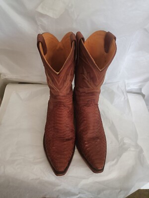 Tecovas - *LIMITED EDITION* The Barrett / Python / Brick / boots 8.5EE ...