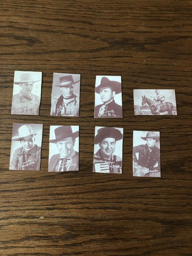 VINTAGE HOLLYWOOD WESTERN STARS ARCADE CARDS LOT OF 8 | eBay
