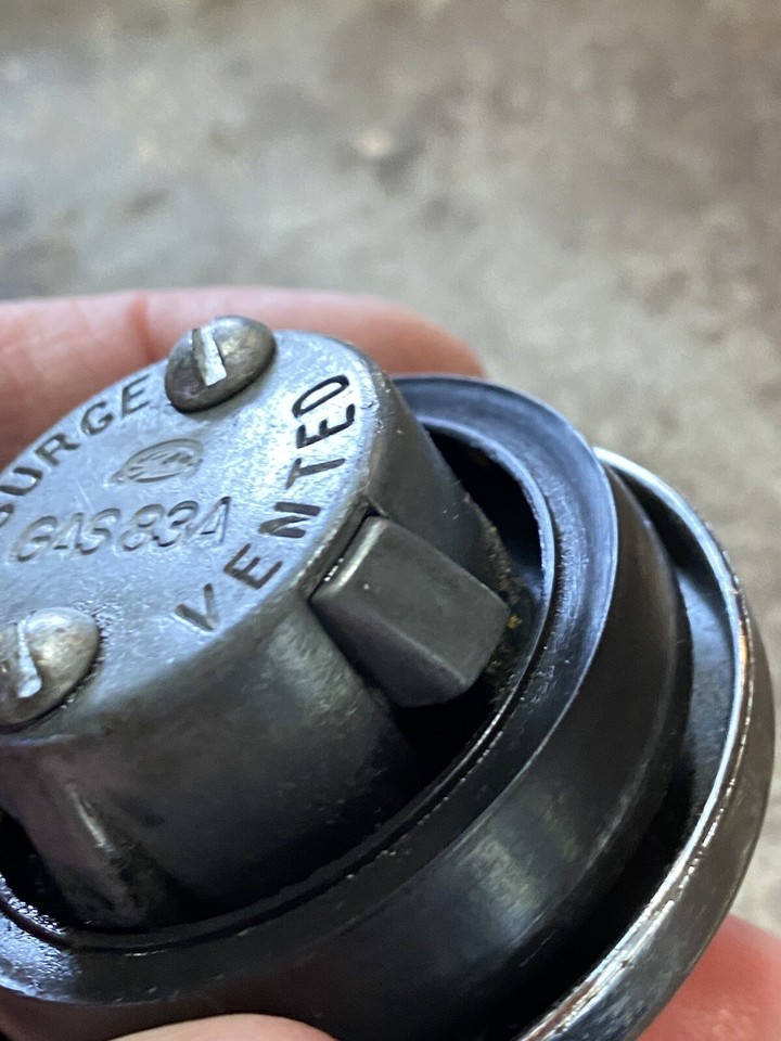 Antique gas cap with two keys filler station vintage fuel Vehicle ...