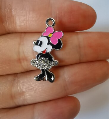 Lot Cartoon minnie Charm Pendant DIY Necklace Jewelry Making | eBay