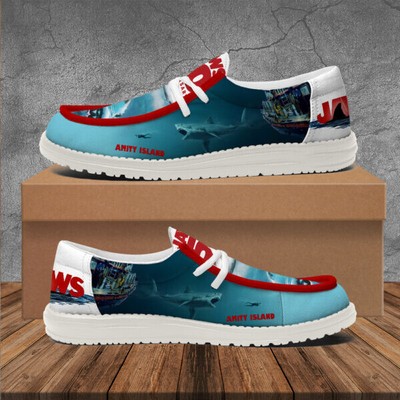 Jaws Custom Hey Dude Shoes | eBay