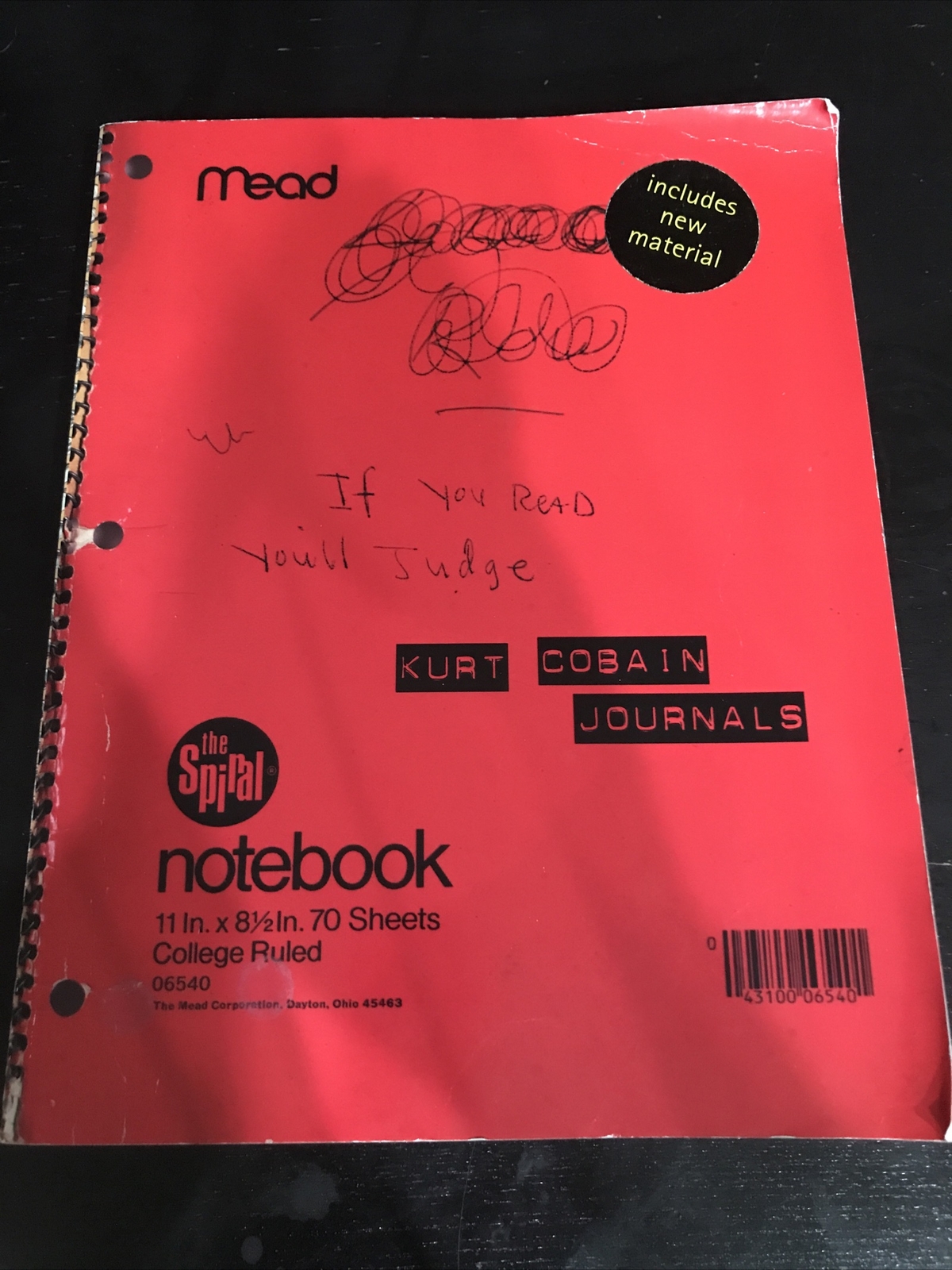 Kurt Cobain Journal