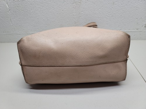 Mark & Graham Bag Womens Pebble Leather Beige Everyday Zipper Tote ...