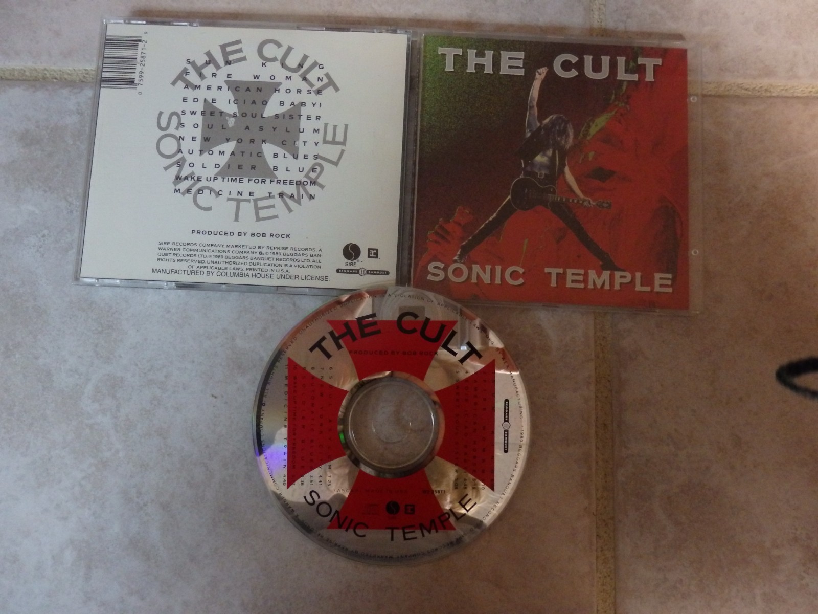 The Cult Sonic Temple 1st Press CD Hard Rock Glam Melodic Rock | eBay
