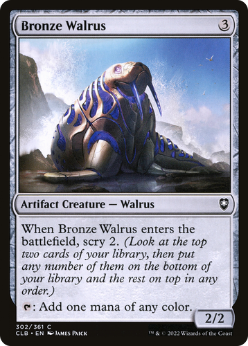MTG - Bronze Walrus [Commander Legends: Battle for Baldur's Gate] Near ...