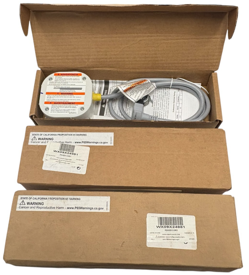 LOT OF 3-Bosch Dishwasher Power Cord with Junction Box Accessory ...