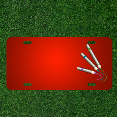 Custom Personalized License Plate With Add Names To Crayons Pencils ...