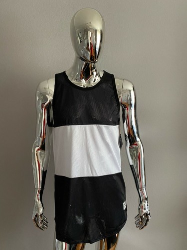 NWT Civil Regime Men’s Black & White Graphic Tank Top Jersey Size M | eBay