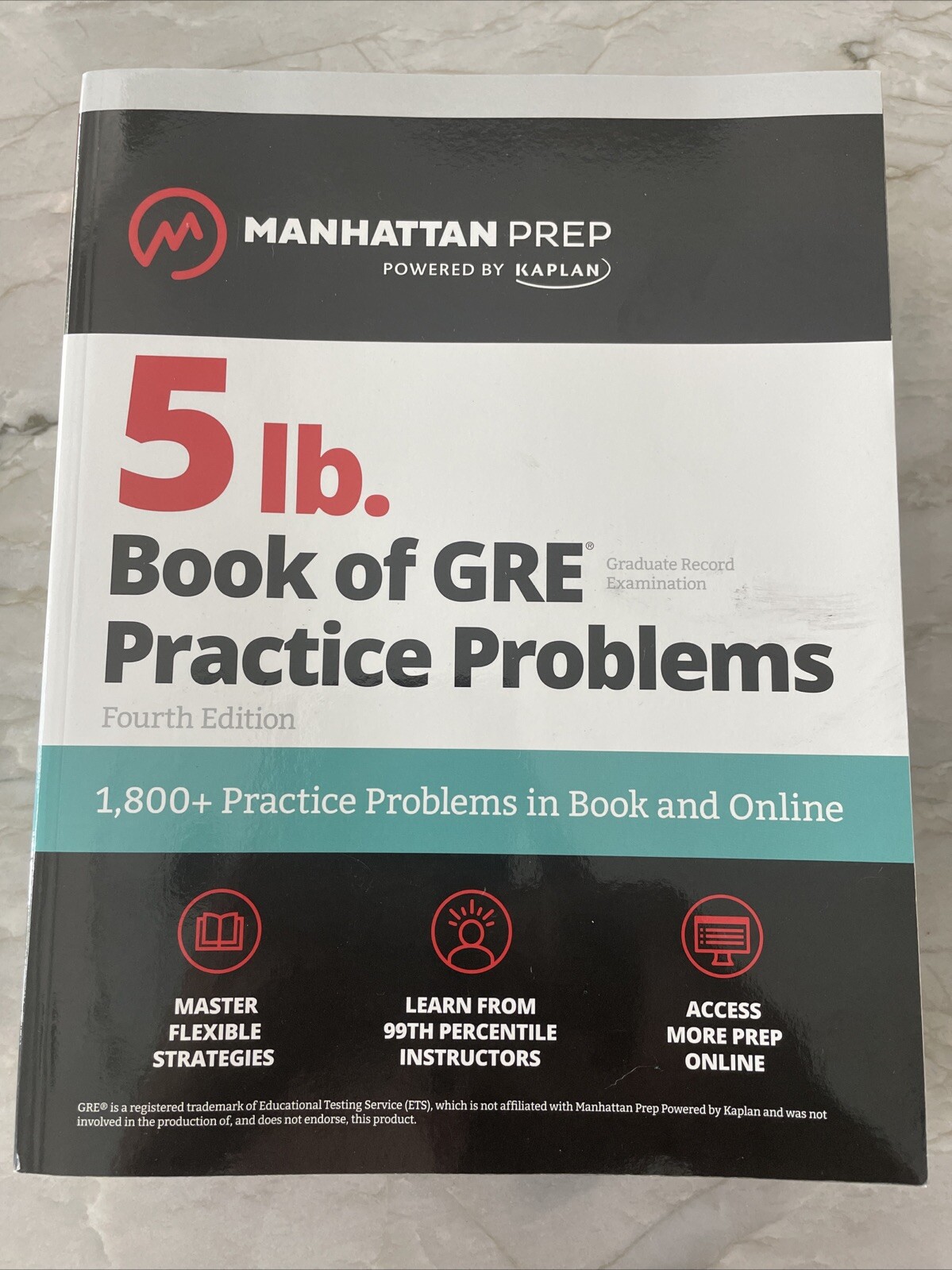 5 Lb. Book of GRE Practice Problems by Manhattan Prep 4th Edition | eBay
