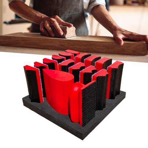 16Pcs Sanding Block Kit Sanding Chassis for Furniture DIY Crafts ...