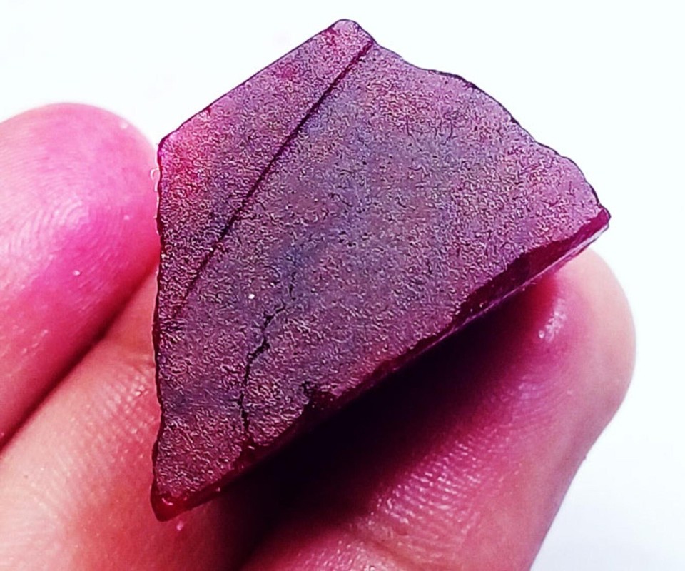 Certified Natural Red Beryl (Bixbite) Rough Loose Gemstone 56.50 Ct ...