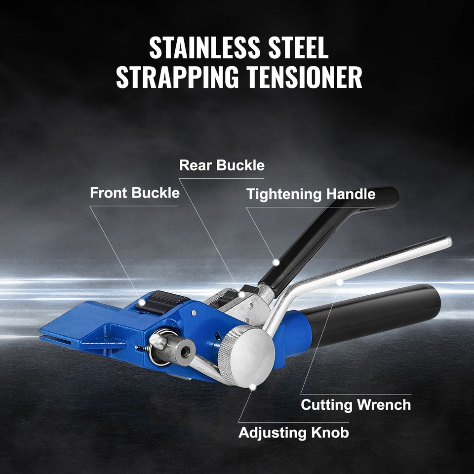 Steel Strapping Tool 3/4"x 100' Banding Machine w/304 Stainless Steel ...
