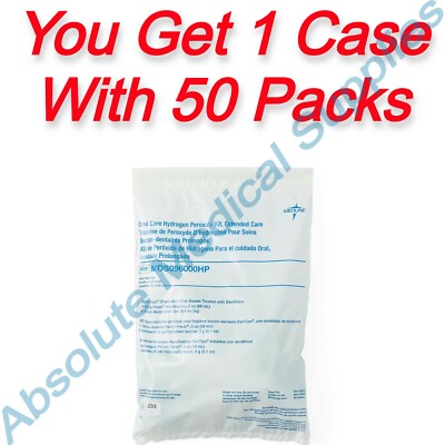 *50-Packs* Medline Extended Oral Care Kit with Hydrogen Peroxide ...
